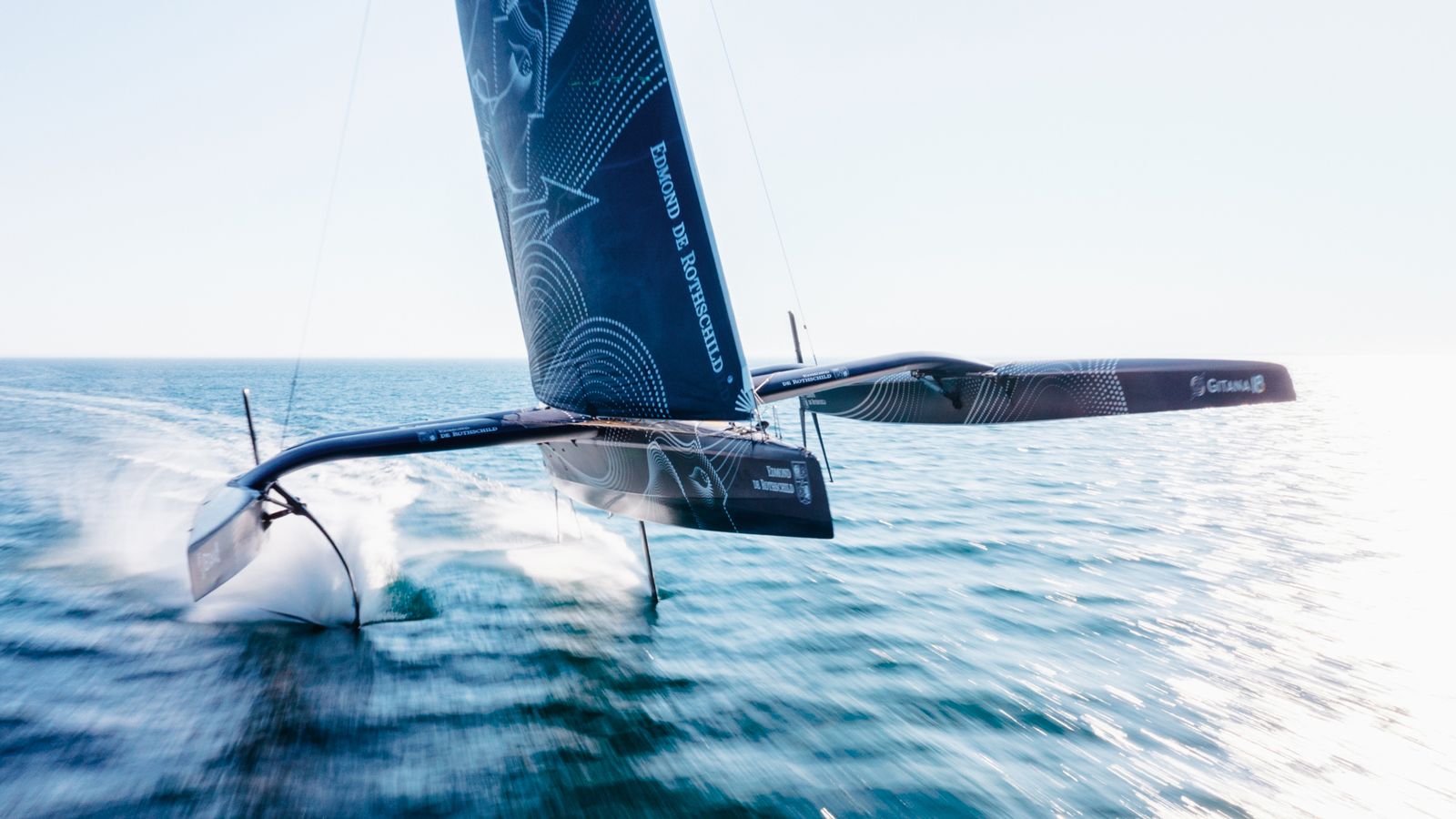 32m Maxi Edmond de Rothschild trimaran Gitana 18 takes debut flight